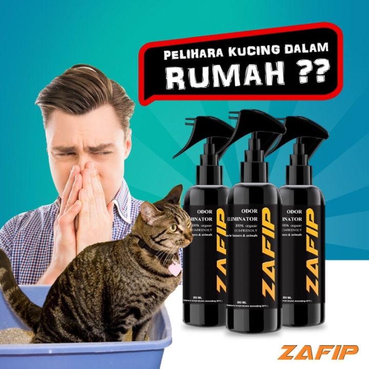Zafip Spray Kucing 1 BOTOL | Odor Eliminator | Spray Hilangkan Bau ...