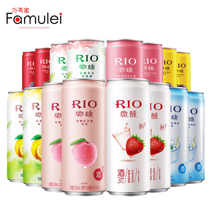 Rio 7 Flavors Light Cocktail Wine Drink Vol 3% in Can 330ml | Lazada PH