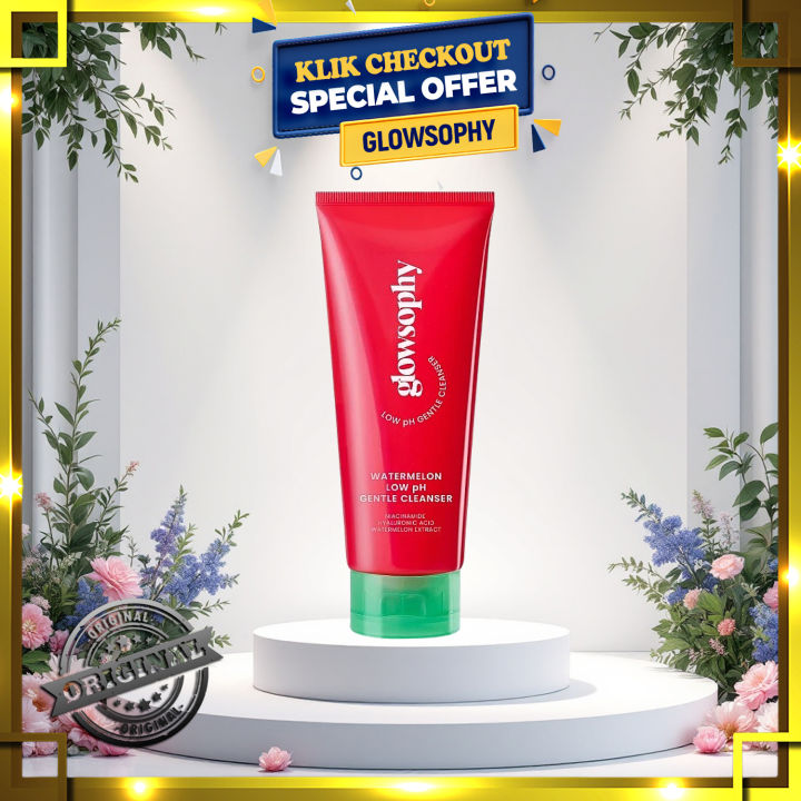 Glowsophy Watermelon Low pH Gentle Cleanser 120ml | mencerahkan kulit ...