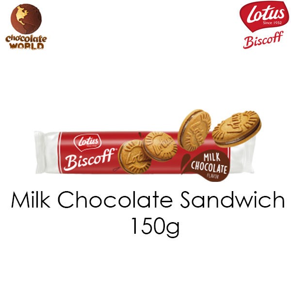 Lotus Biscoff Milk Chocolate Sandwich Biscuit 150g (Made in EU) | Lazada
