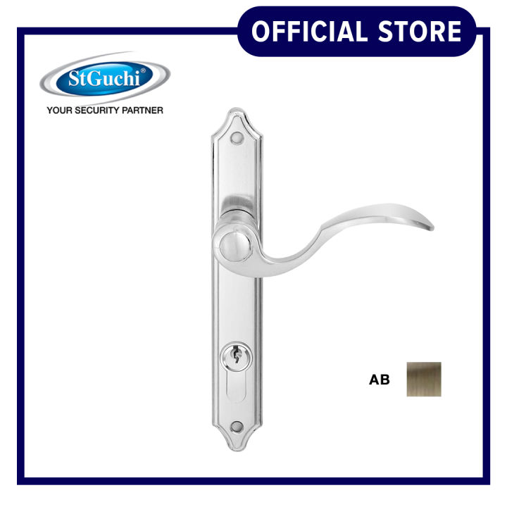 St Guchi Lever Mortise Lockset Antique Brass Finishing SGLM-NMV7025 ...