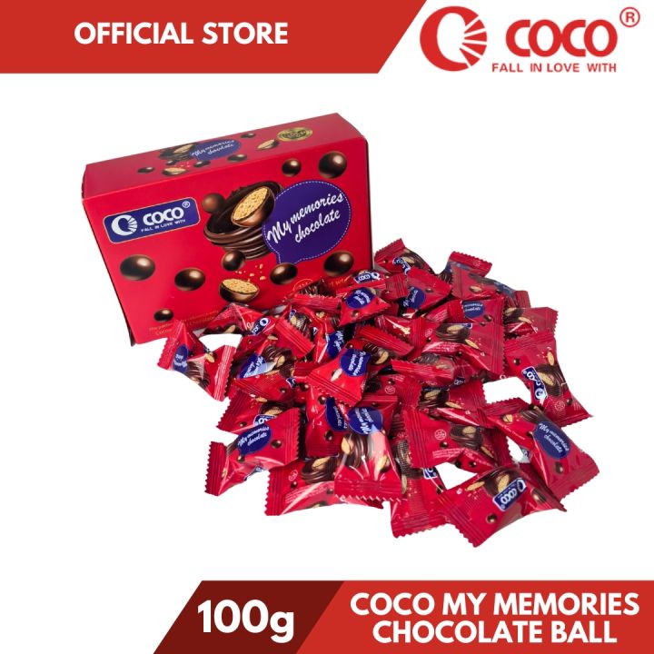 【BUY 1 TAKE 1】COCO My Memories Chocolate Ball Inner Box 100g | Lazada PH