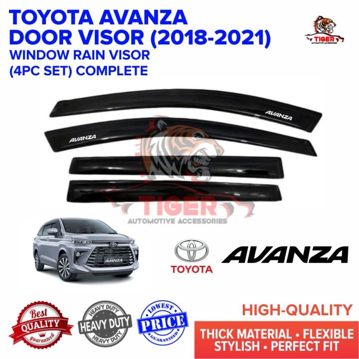Toyota Avanza Door Visor 2018 to 2021/ Window Visor / Rain Visor ...