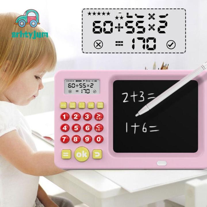 SRHTY 2 in 1 Maths Teaching Calculator Educational LCD Screen ...