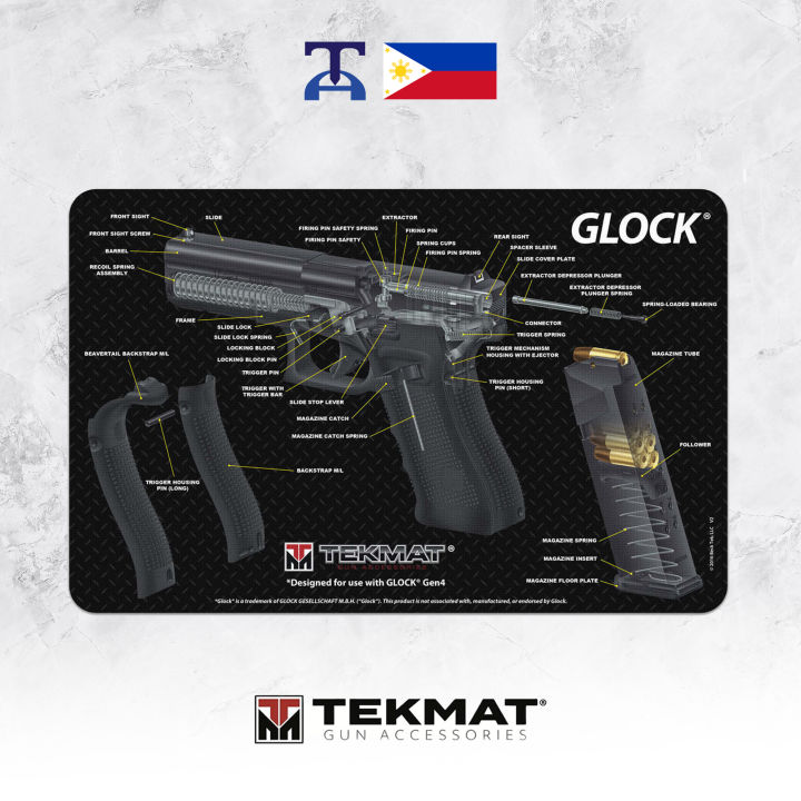 Tekmat Glock 3D Cutaway Cleaning Mat | Lazada PH