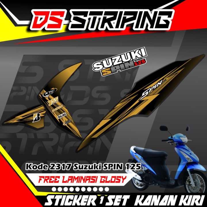 OS- 2317 Sticker Striping Motor SUZUKI SPIN 125 Desain Grafis Variasi ...