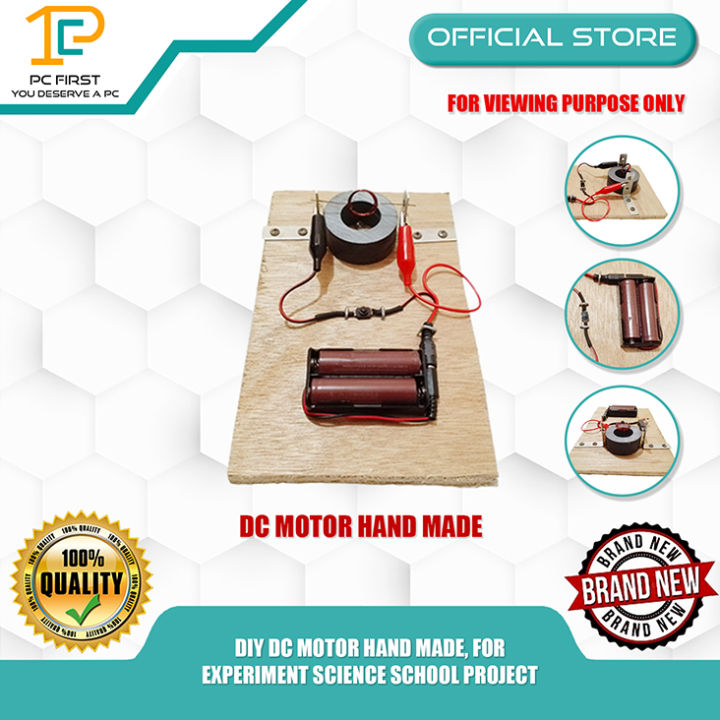 PC FIRST DIY DC MOTOR HAND MADE, FOR EXPERIMENT SCIENCE SCHOOL PROJECT ...