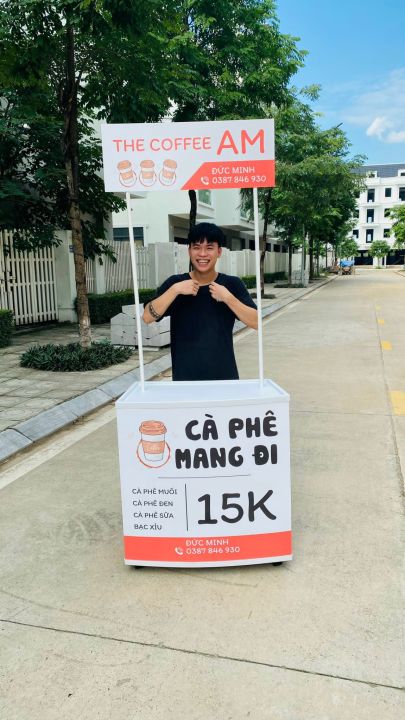 Quầy nhựa bán hàng di động có bánh xe, bàn ăn thử , booth sampling, xe ...