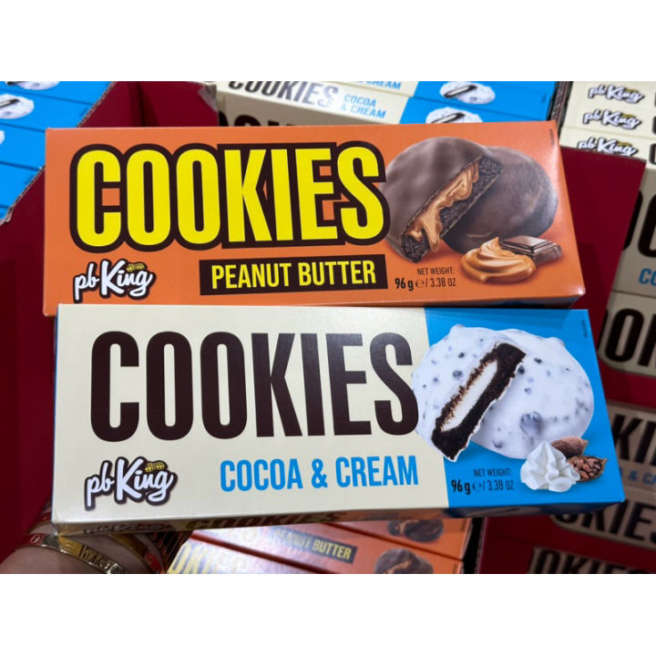 Pb King Cocoa Cream Peanut Butter Cookies 96g | Lazada PH