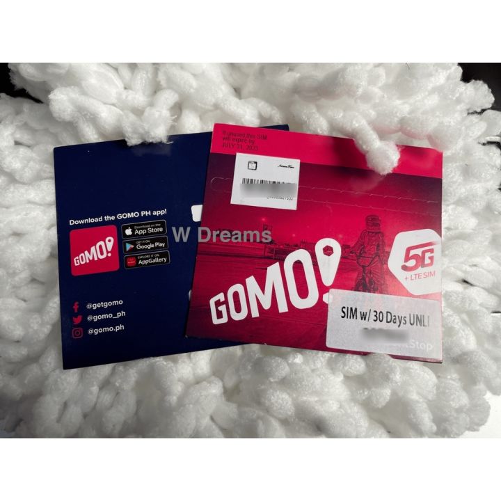 GOMO SIM w/ 30 days UNLI data | Lazada PH