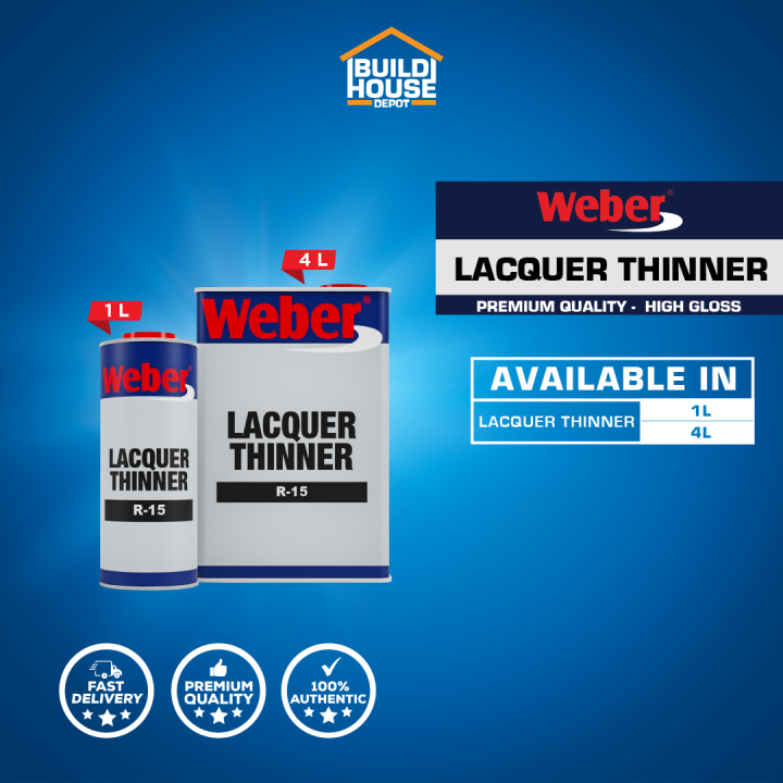 WEBER Premium High Gloss Lacquer Thinner - 4L | Lazada PH