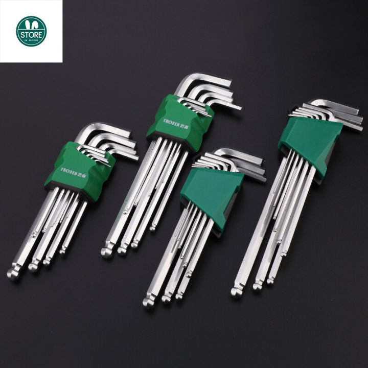 9PCS DoubleEnd L Type Screwdriver Hex Wrench Set Allen Key Hexagon Flat ...