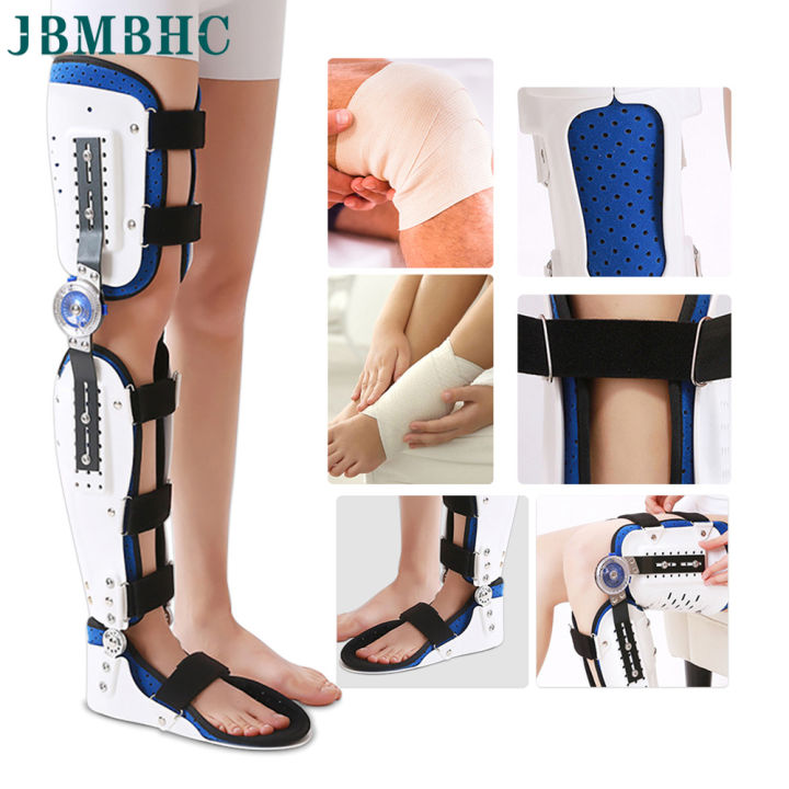 JBMBHC Knee Ankle Foot Orthosis Brace Fixed Thigh Knee Joint Ankle Foot ...