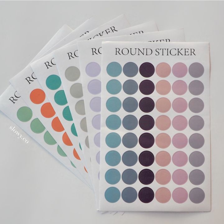 2cm Round Sticker Label Sheet 大圆点贴 贴纸 | Lazada