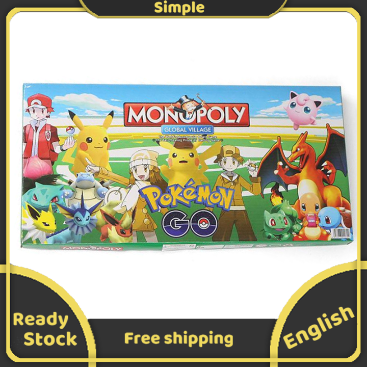 MONOPOLY POKEMON Board Game For Family Party Game Kid Toy Gift | Lazada