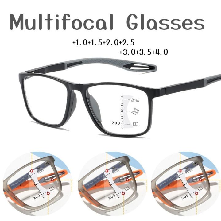 New Progressive Multifocal Reading Glasses Men Presbyopia Eyeglasses