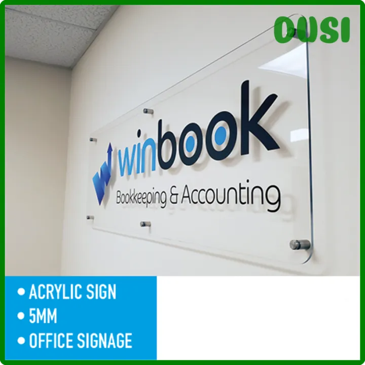 [DUSI] Customized Acrylic Business Plaque House Number Sign Logo ...