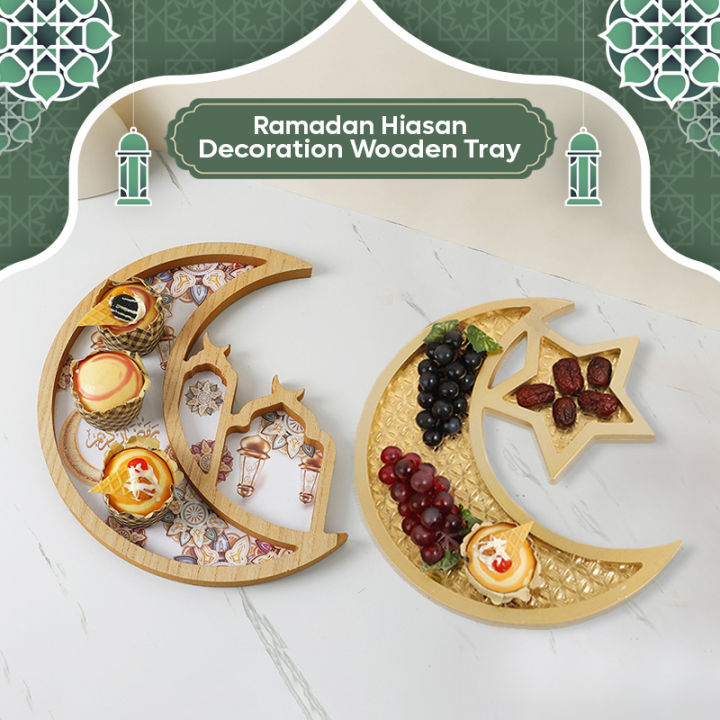 Wooden Tray Makanan Ramadan Hiasan Decoration Hari Raya Aidilfitri Eid ...