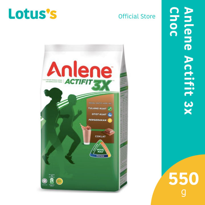 Anlene Regular Chocolate Milk Powder 550g | Lazada