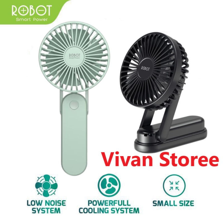 Robot Mini Fan Portable RT-BF11 Kipas Angin Mini Foldable 2000mah ...