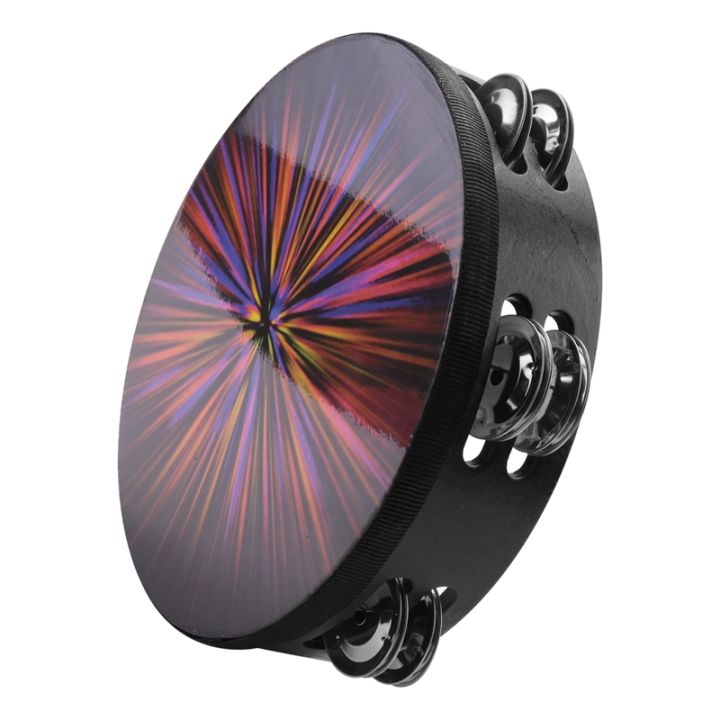 H78 inch Wooden Radiant Tambourine Handbell Drum with Double Row ...