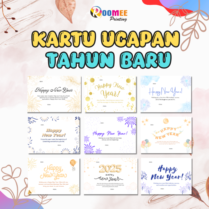 KARTU UCAPAN TAHUN BARU / HAPPY NEW YEAR GREETING CARD | Lazada Indonesia