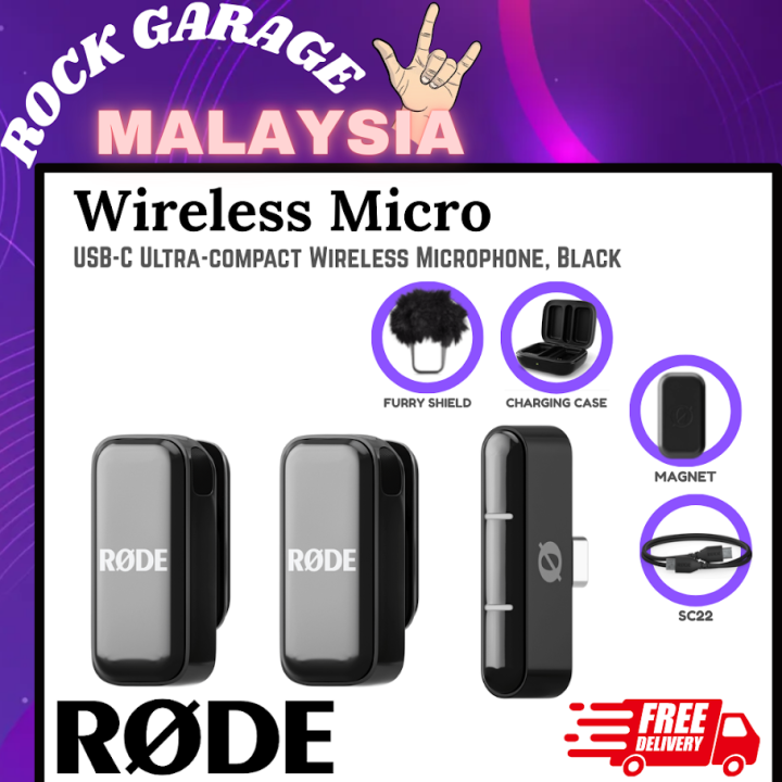 Rode Wireless Micro Ultra 2tx+1rx Compact Wireless Mic for TYPE-C ...