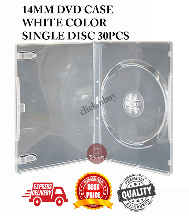 14MM DVD DISC CASE CD CASE CASING WHITE CLEAR (SINGLE DISC) 30PCS | Lazada
