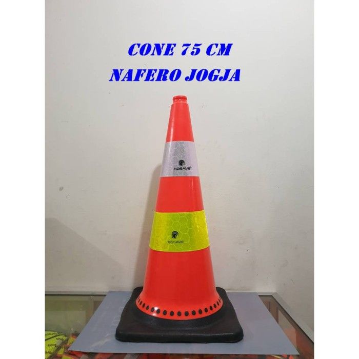 TRAFFIC CONE TINGGI 75 CM GOSAVE | Lazada Indonesia