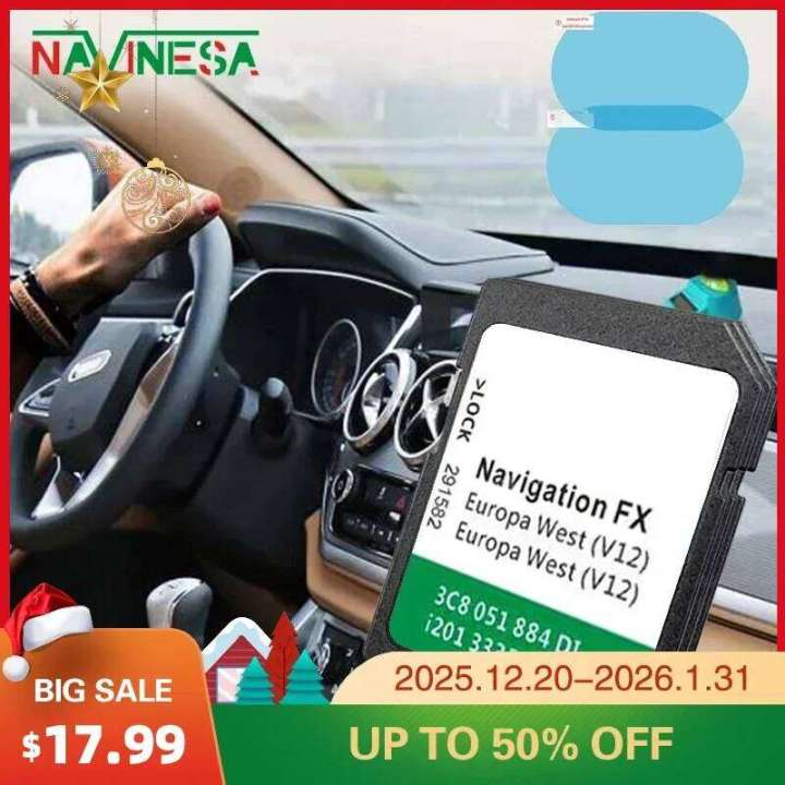 8GB FX V12 แผนที่นำทาง GPS สำหรับยุโรปตะวันตก การ์ด SD ระบบ RNS 310 อัป ...