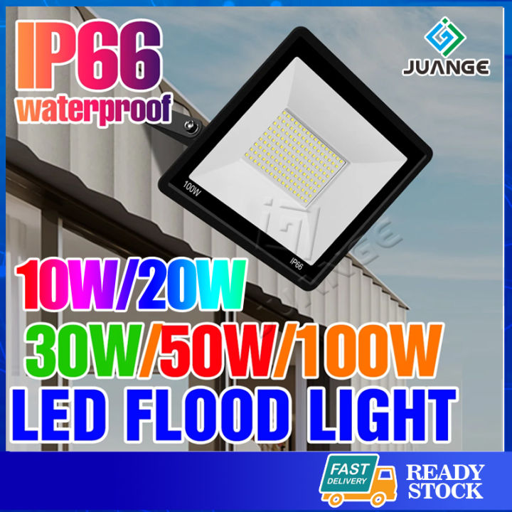 Ultra-thin 10W 20W 30W 50W 100W LED Flood Light 220V Floodlight Spotlight Waterproof Outdoor ...