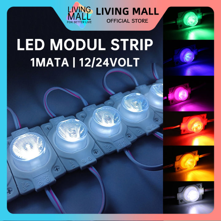 LED Modul Strip 1 Mata 12V 24V / Lampu Modul Mata Timbul / 3030 SMD ...