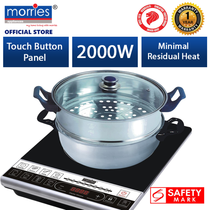 Morries 2000W Induction Cooker MS-IC9610B ( with Free Pot & Steamer ...
