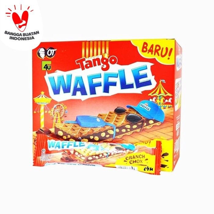 Tango Waffle Crunchox Coklat 1 BOX isi 20 PCS | Biskuit Wafer Tango ...