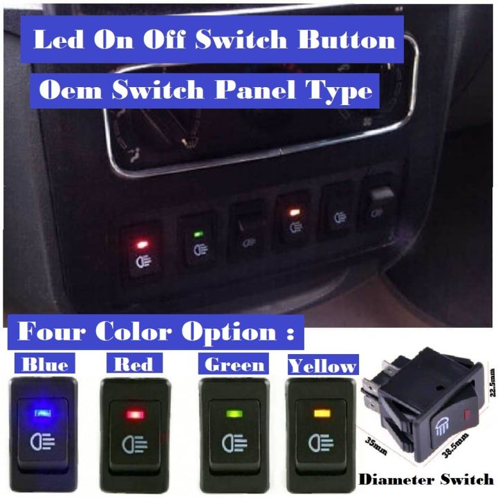 Car On Off Switch Button Car Sport Light Led Spotlight Fog Lamp ...