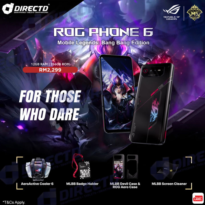 [READY STOCK] ASUS ROG Phone 6 MLBB Edition [12GB RAM | 256GB ROM], 1 ...