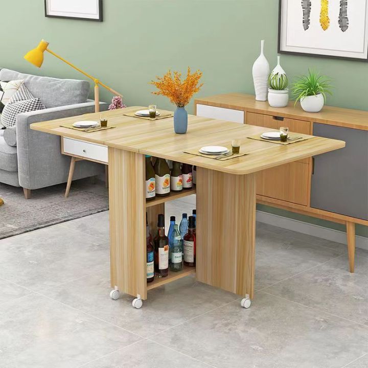 Folding table household small rectangular simple and easy to function ...