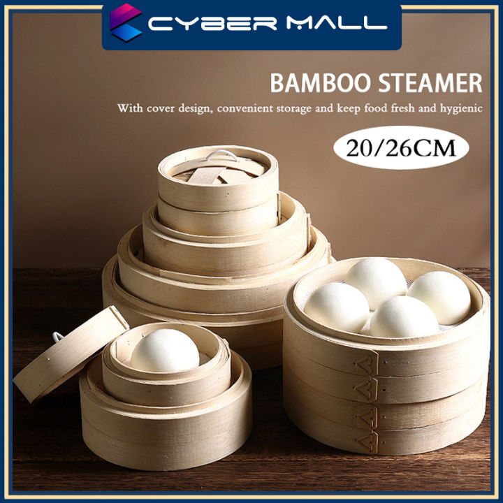 Bamboo Steamer With Cover Set Bamboo Steamer for Siomai Handmade Food ...