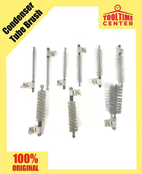 Nylon Condenser Tube Brush 1/8NPT Sizes: 3/8", 1/2", 5/8", 3/4", 7/8 ...