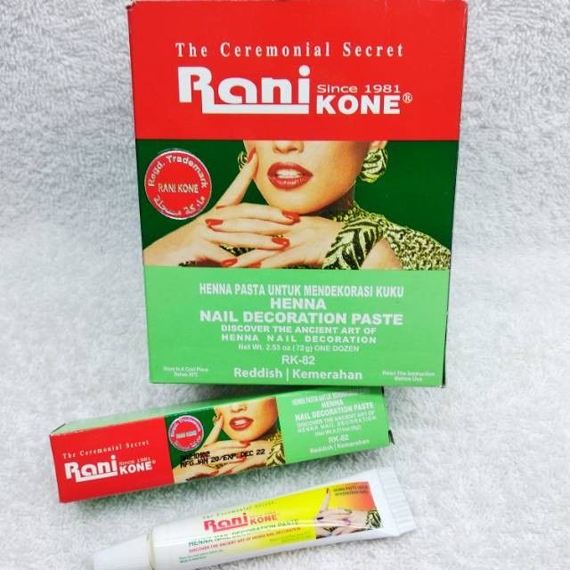 rani kone merah buat kuku dan tato - rani kon merah | Lazada Indonesia