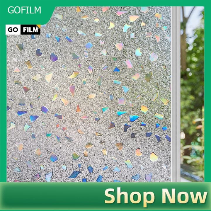 Window Privacy Film 3D Decorative Window Glass Sticker Static Cling ...