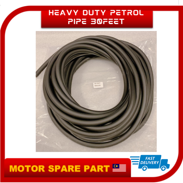 HEAVY DUTY PETROL PIPE 30FEET PETROL HOSE MINYAK FUEL PIPE 30 KAKI ...