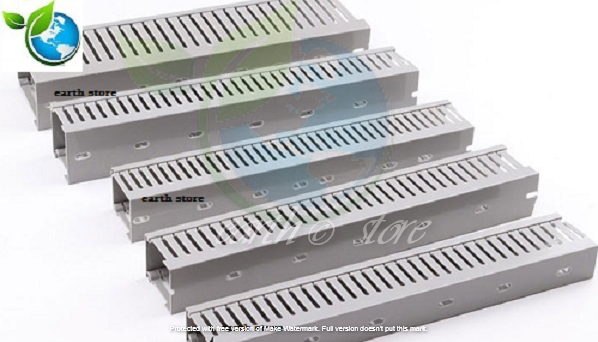 PVC OPEN SLOT TRUNKING LIGHT GREY / PVC CASING / OPEN SLOT WIRING ...