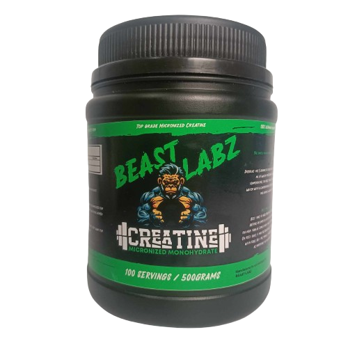 BEAST LABZ MICRONIZED MONOHYDRATE CREATINE 100 SERVINGS/500 GRAMS ...