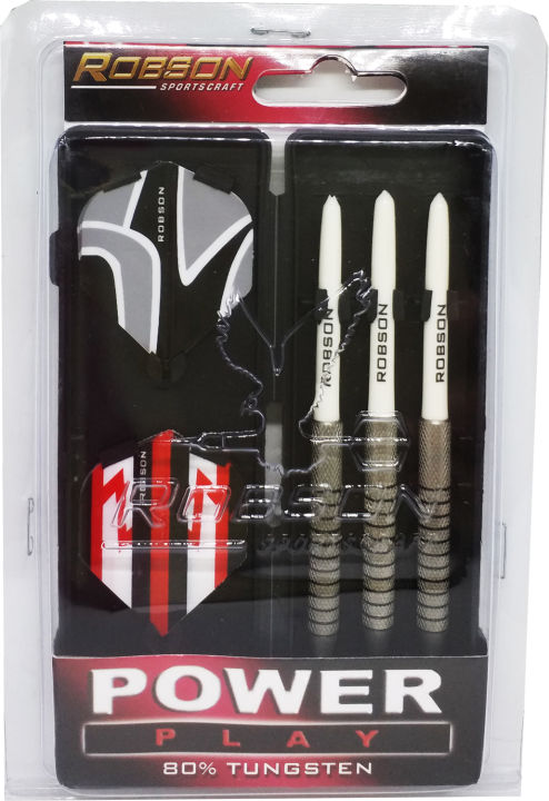 ROBSON Power Play 22 / 24 grams Knurled Grip Tungsten Dart Pins with ...