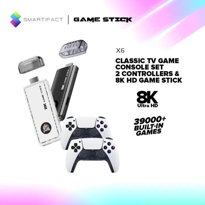 Smartifact MXQ Pro X6 Classic Retro Gaming Console Set 2 Gaming ...