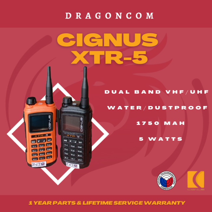 Cignus XTR-5 Dual Band Two Way Radio XTR5 | Lazada PH