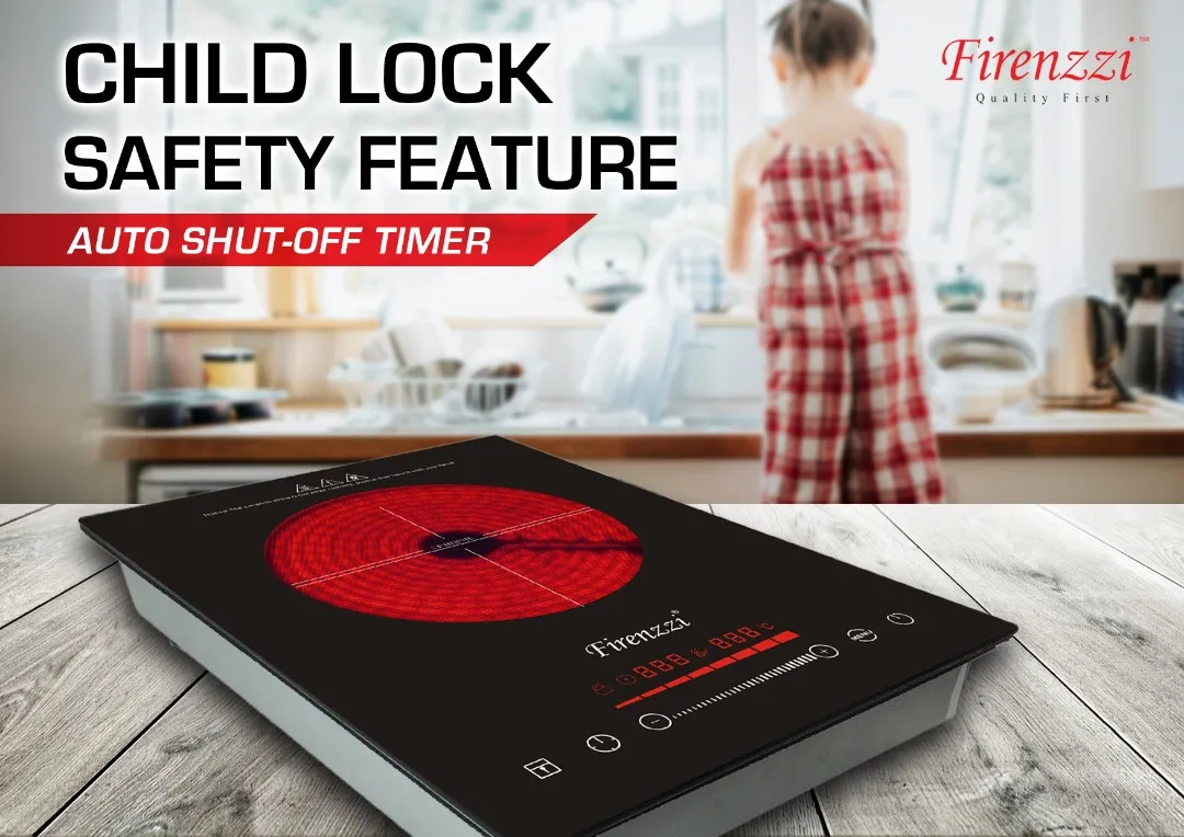 Firenzzi FRC-1055 (BUILT-IN & FREE STANDING) Single Ceramic Cooker with ...