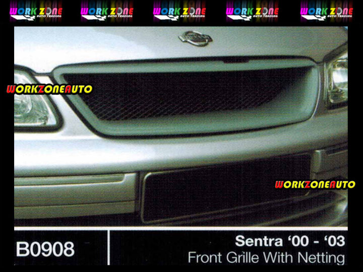B0908 Nissan Sentra 00-03 Fiber Front Grille With Netting Body kit ...