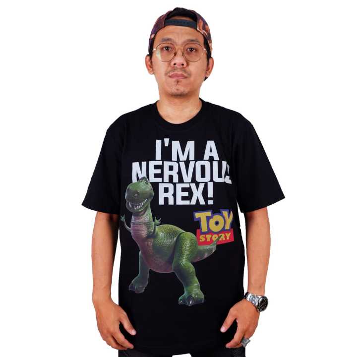 BAJU TOY STORY REX SABLON DTF KATUN COMBED 24S KAOS KARTUN TOY STORY T ...
